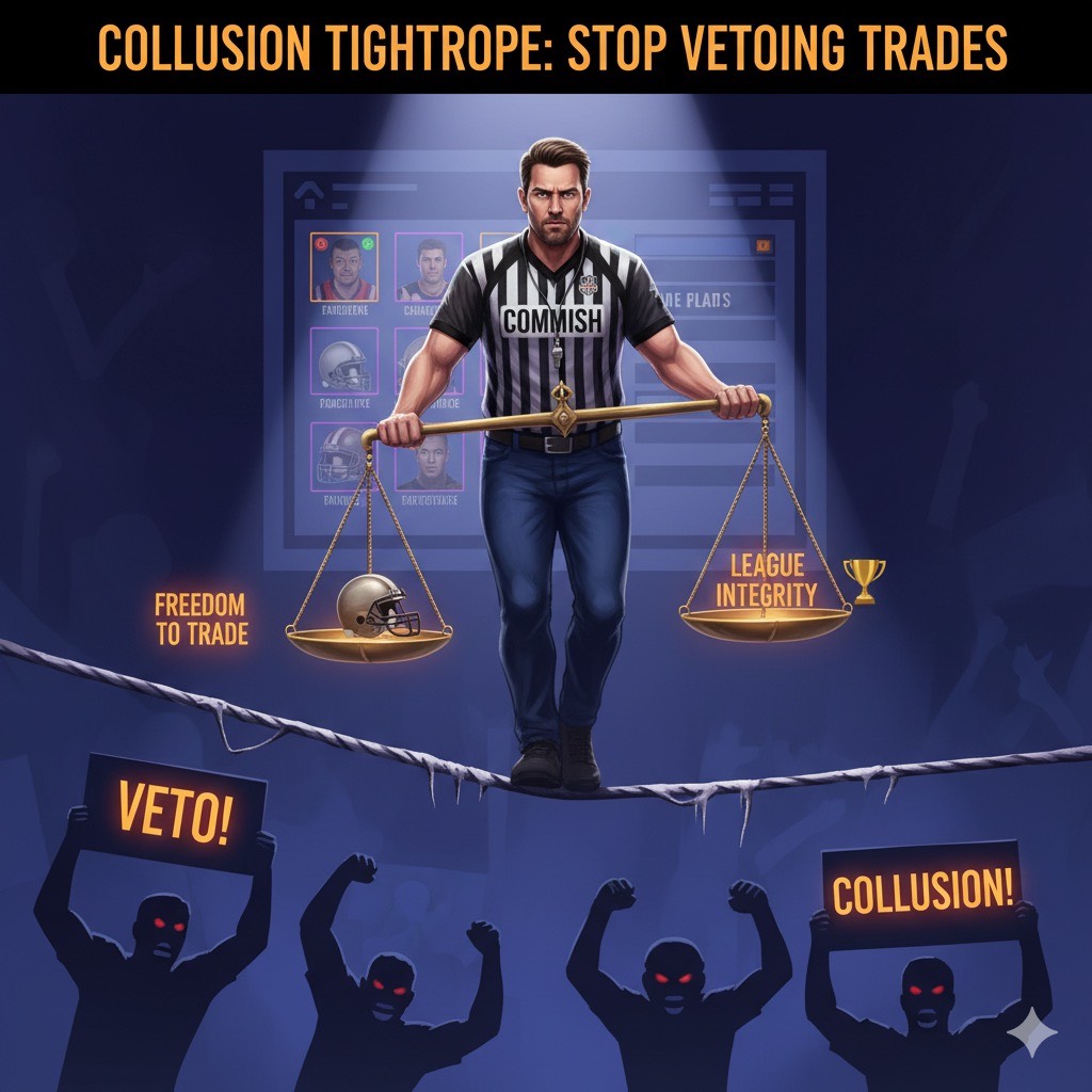 Collusion Tightrope: Stop Vetoing Trades Out of Jealousy