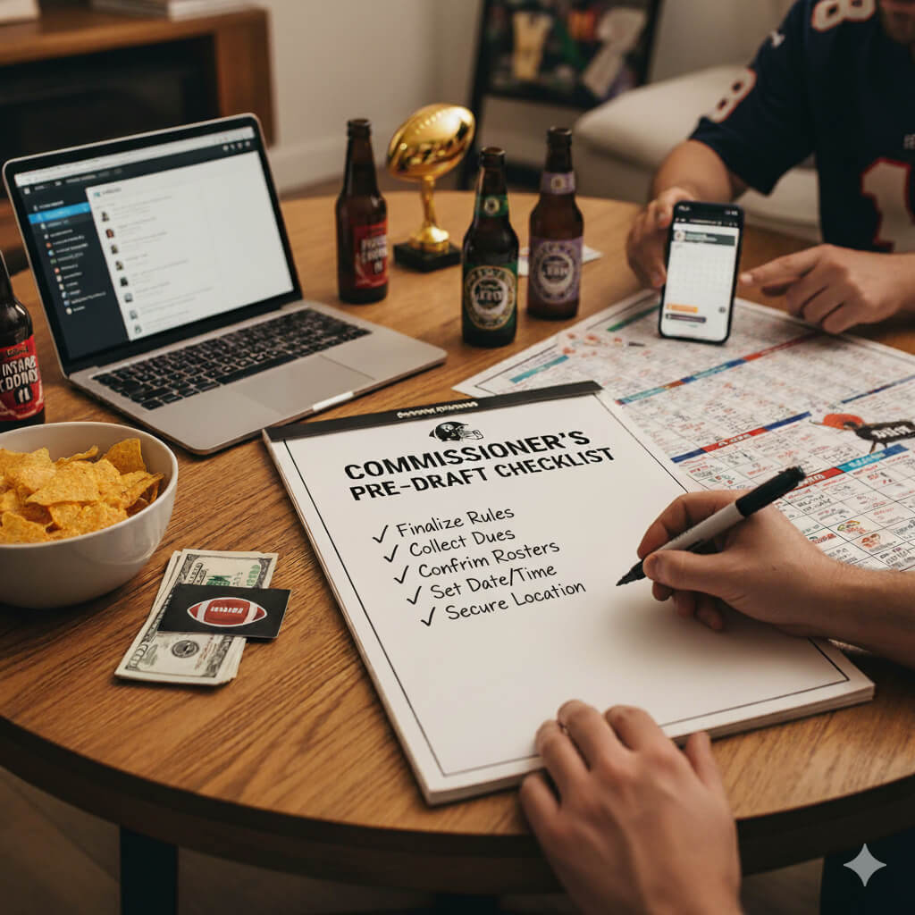 The Ultimate Pre-Draft Checklist for Fantasy Commissioners
